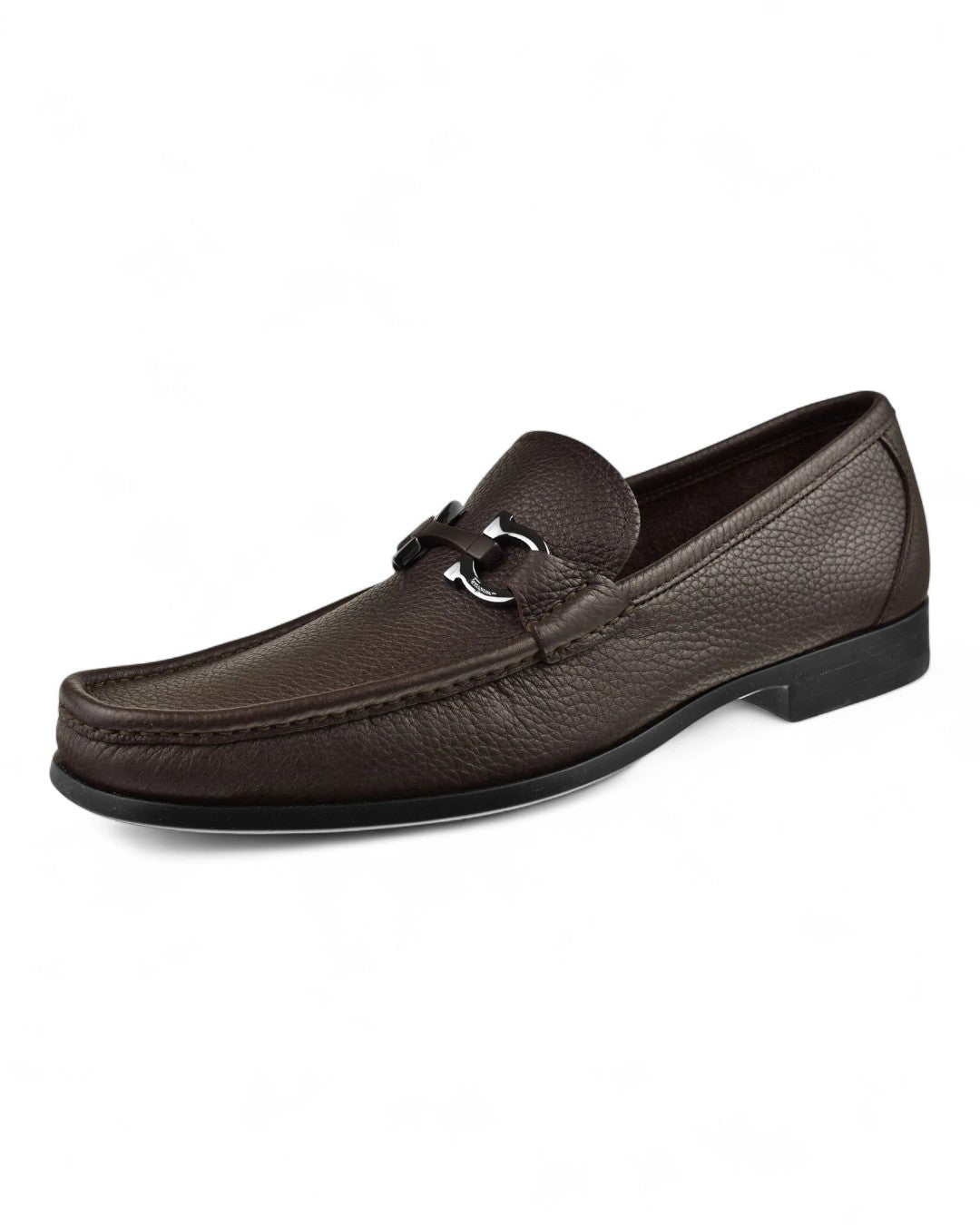 Ferragamo - Grandioso Gancini Bit Loafer - Hickory | Levy’s Nashville